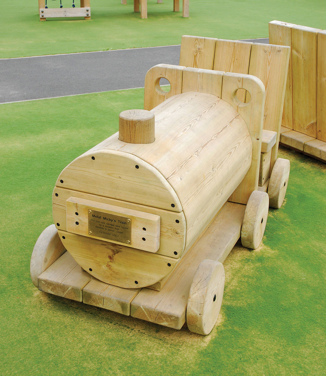 Wooden Outdoor Train | Playground Equipment