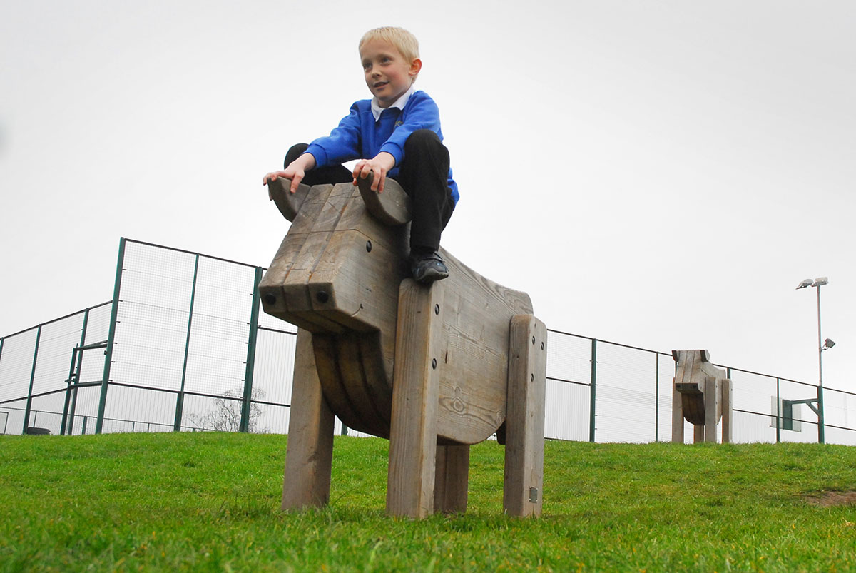 Cow Play Sculpture | Playground Equipment